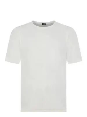 FRANZESE COLLECTION Crew-neck Short-sleeves T-shirt White