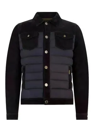 MOORER Padded Jacket With Chest Pockets - Blue
