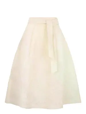 Fabiana Filippi High-waist Belted Skirt - Neutrals