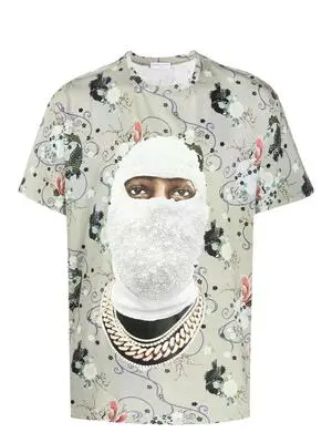 IH NOM UH NIT Face Print T-shirt - Neutrals