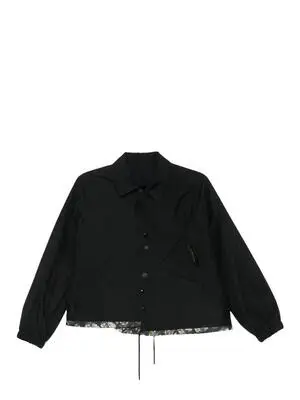 Undercover Floral Trim Jacket - Black