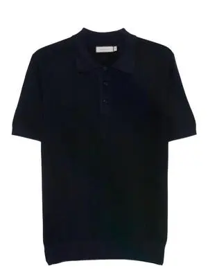 Canali Buttoned Polo Shirt - Blue