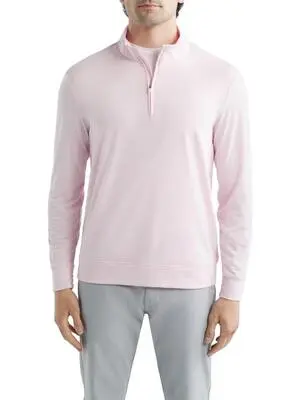 G/fore Luxe Quarter Zip Golf Pullover Blush