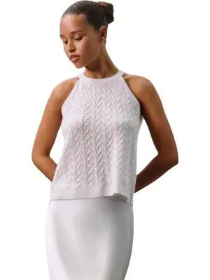 Naked Cashmere Alouette Cableknit Tank - Marble