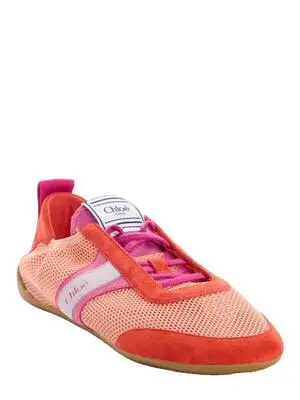 Chloé Kick Mesh Sneakers - Orange Fizz