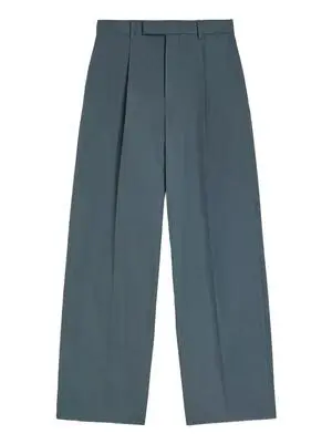JIL SANDER Cotton Trousers - Blue