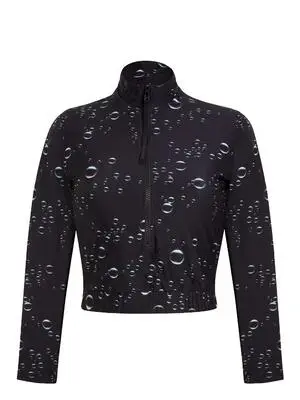 Vilebrequin Full Zip Cropped Rashguard - Black