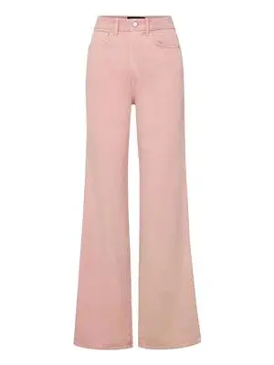 Veronica Beard Taylor High-rise Wide Leg Jeans - Pink