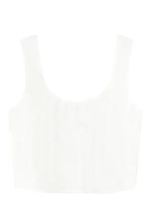 Simkhai Square-neck Tank Top - White