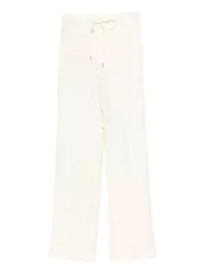 Antonelli Firenze Drawstring Straight Trousers - Neutrals