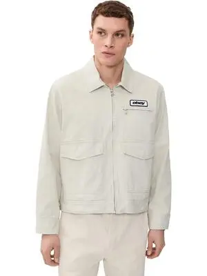Obey Walter Barn Jacket - Silver Birch Faded Wash