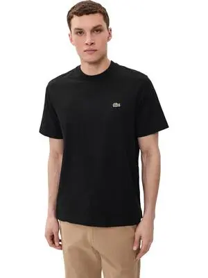 Lacoste Cotton Logo Tee - Black