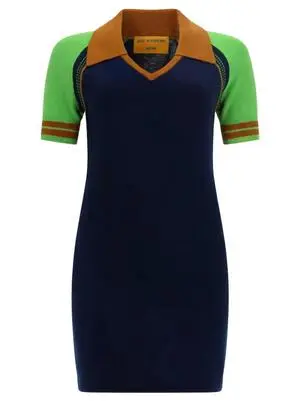 Guest In Residence V-neck Collared Dress - Blue