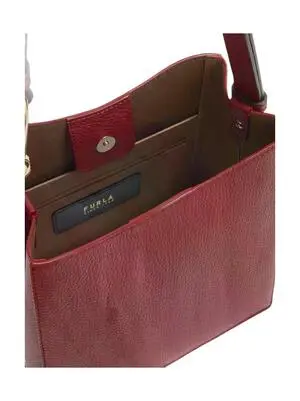 Furla Grained Tote Bag - Red