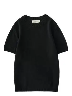 Studio Nicholson Seren Ribbed Top Black