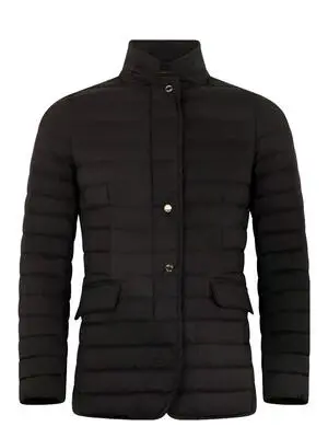 MOORER Padded High-neck Jacket - Brown