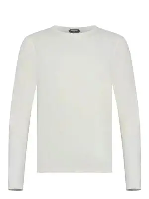 FRANZESE COLLECTION Crew-neck Long-sleeves T-shirt - Neutrals