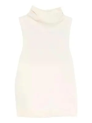 ALYSI Sleeveless Roll-Neck Top