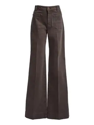 Victoria Beckham Alina High-rise Straight-leg Jeans - Grey