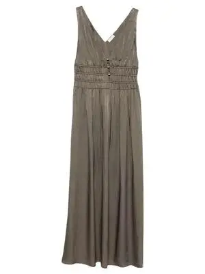 Liu Jo V-neck Gathered Dress - Green