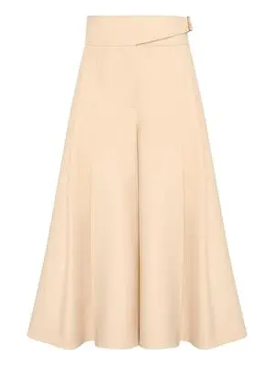 Zimmermann Valiant Wool-blend Wide-leg Trousers - Neutral