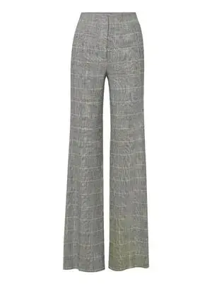 Veronica Beard Jude Wide-Leg Trousers Grey