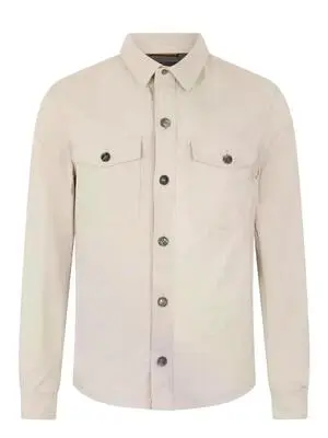 MOORER Light Beige Pocket Button Jacket - Neutrals