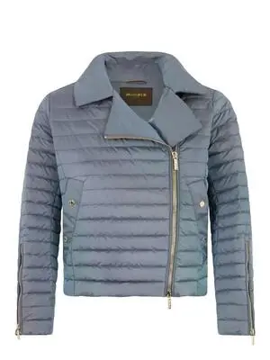 MOORER Quilted Padded Jacket Blue