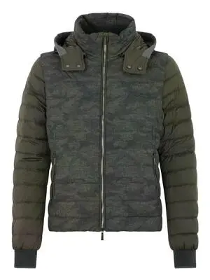 MOORER Padded Hooded Jacket - Green