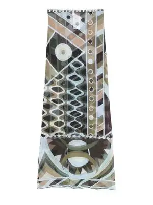 Emilio Pucci Geometric Pattern Skirt - Brown