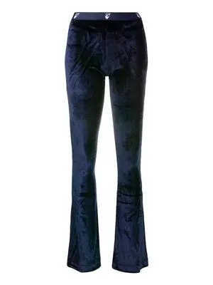 OFF-WHITE Flared Velour Trousers