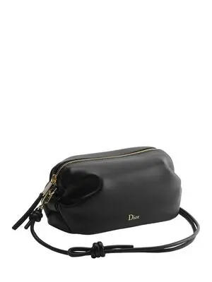 Dior Bow Pouch - Black Supple Lambskin