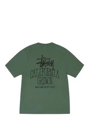 StÜssy Cali Grown Pigment Dyed Tee Shirt - Pine
