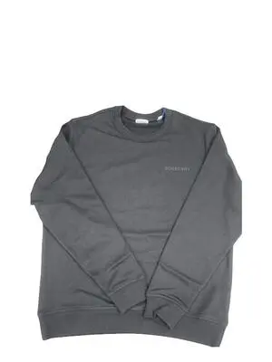 Burberry Cotton Embroidered Sweatshirt - Black