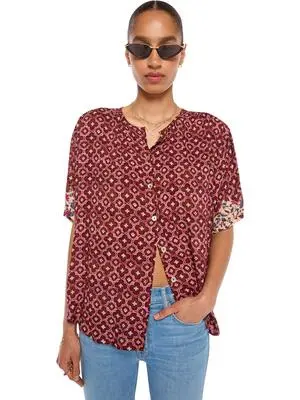 Natalie Martin Violet Mosaic Spice Top - Red