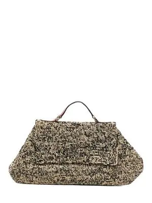 IBELIV Lahady Raffia Satchel & Cross Body Bag - Green