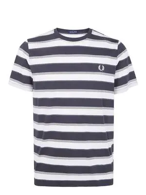 Fred Perry Fine Stripe T-shirt - Gray