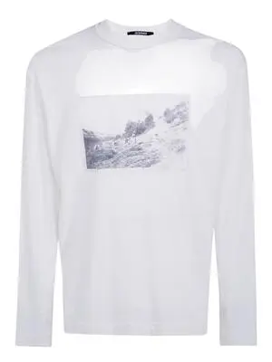 Jacquemus Le Tshirt Paysan Long Sleeves" T-shirt - Gray