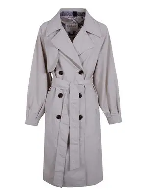 Barbour Layla Showerproof Trench Jacket - Gray