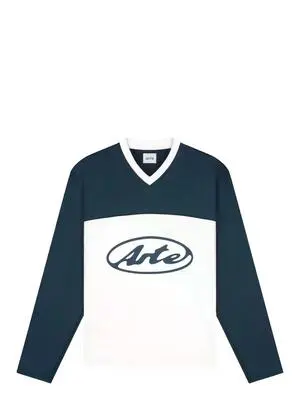 ARTE ANTWERP Circle Logo Longsleeve - Blue
