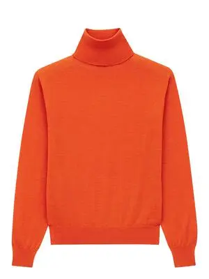 Saint Laurent Turtleneck Sweater - Orange