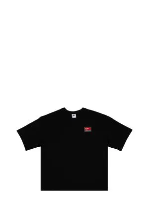Nike Life Short-sleeve Boxy Knit Top - Black