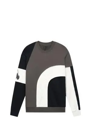 RtA Charles Patchwork Sweatshirt - Black