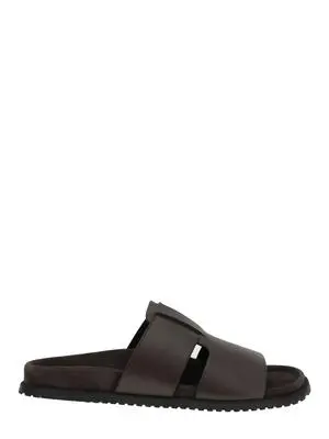 Dolce & Gabbana Flat Slide Sandals - Ebony