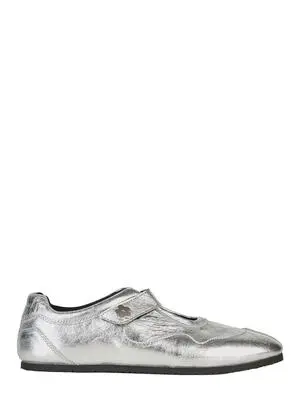Cecilie Bahnsen Cecilie Bahnsen Laminated Leather Mary Jane Shoes Silver