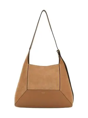 JIMMY CHOO Jimmy Choo Leather And Suede Shoulder Bag Coffee