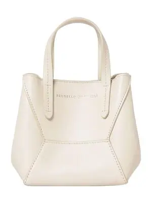 Brunello Cucinelli Brunello Cucinelli Leather Handbag Ivory