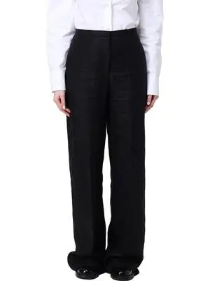 Agnona Tailored Wide Leg Trousers - Black
