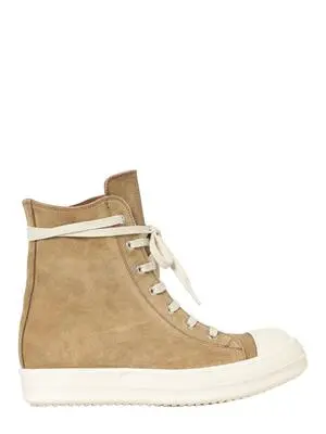 Rick Owens High Top Sneakers - Brown