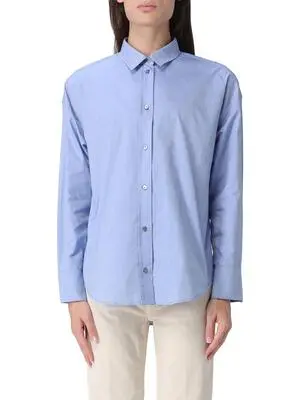 Max Mara 'S Max Mara Classic Cotton Poplin Shirt Blue